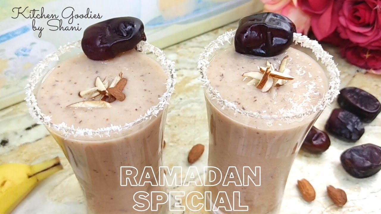 Dates Milkshake Recipe | Khajoor Milkshake Recipe | Energy Drink For ...