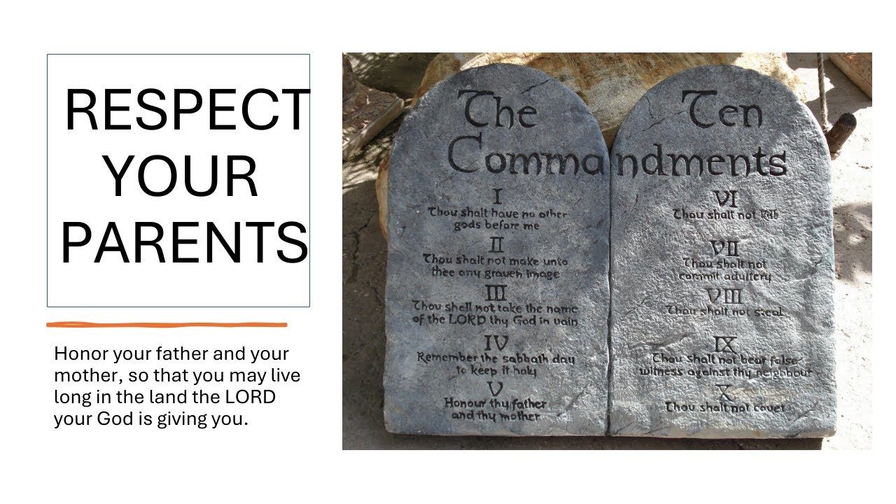 The Ten Commandments Fifth: Respect your parents - YouTube