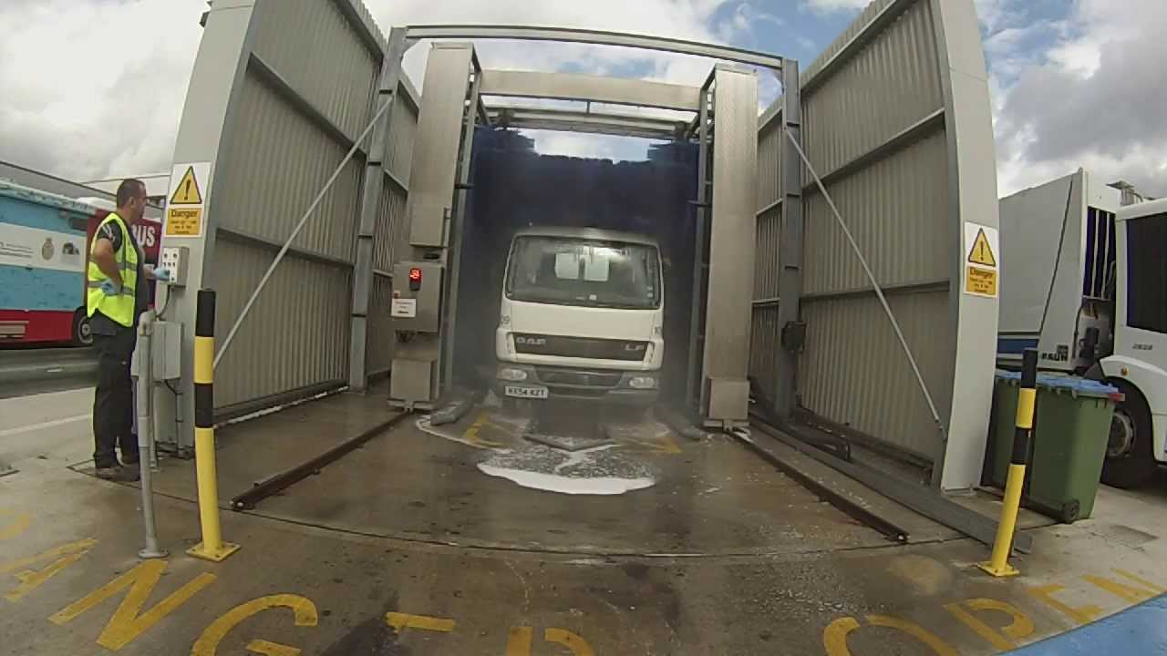 WNV systems and FDI European under chassis wash & water reclaim - YouTube