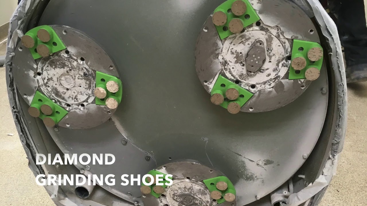 How to use diamond to grinding concrete floor？ - YouTube