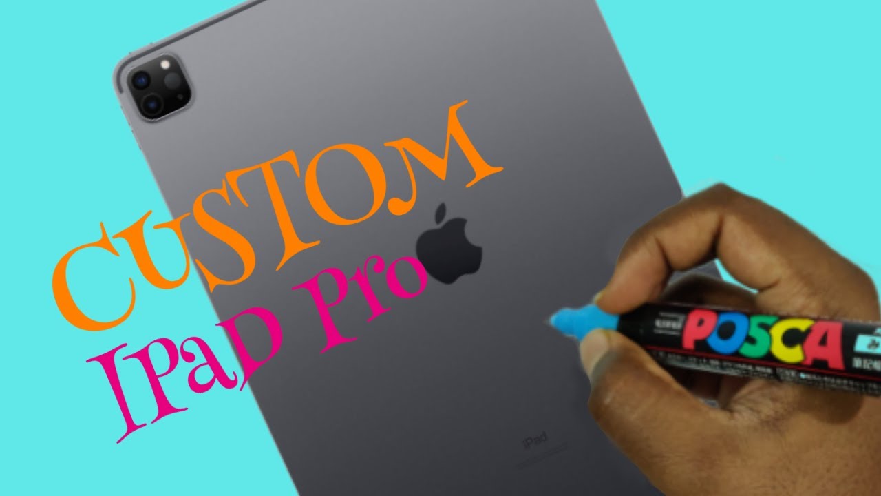 CUSTOM IPAD PRO 2020 !! EPIC [which i drew on the paper] - YouTube