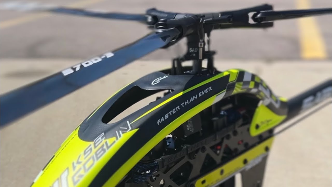 12s SAB Goblin Raw KSE RC HELICOPTER Maiden Flight !!!! - YouTube