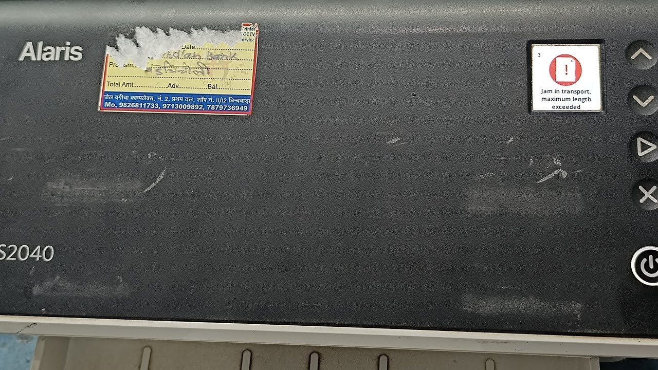 Kodak alaris S2040 / S2050 / S2070 transport error troubleshoot ...