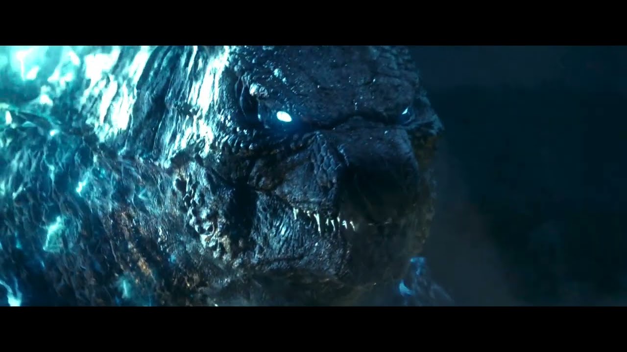 Godzilla absorbing radiation from nuclear plant full scene 4k Godzilla ...