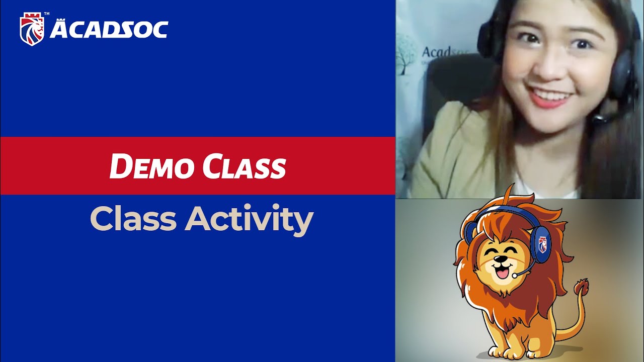 Acadsoc Demo Class: Class Activity(Kids） - YouTube
