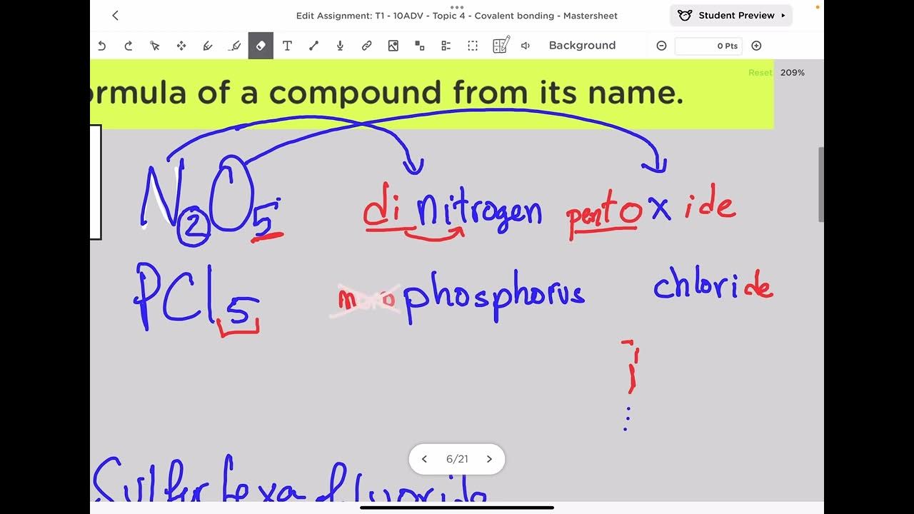 naming & writing the formula of covalent compounds - YouTube