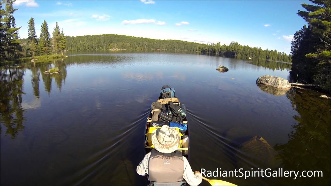 Paddling Sarah Lake in Quetico Provincial Park - YouTube