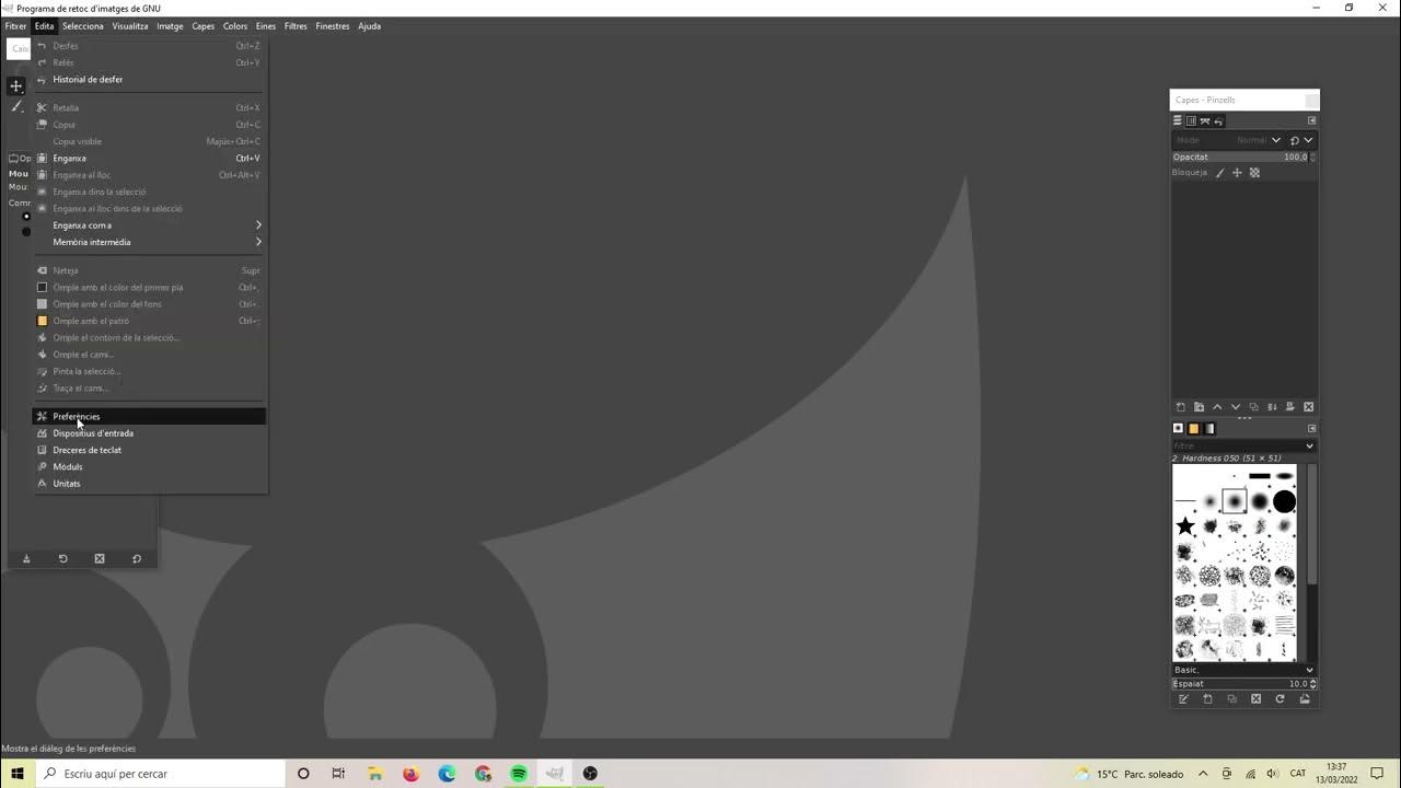 Mostrar eines menu Gimp - YouTube
