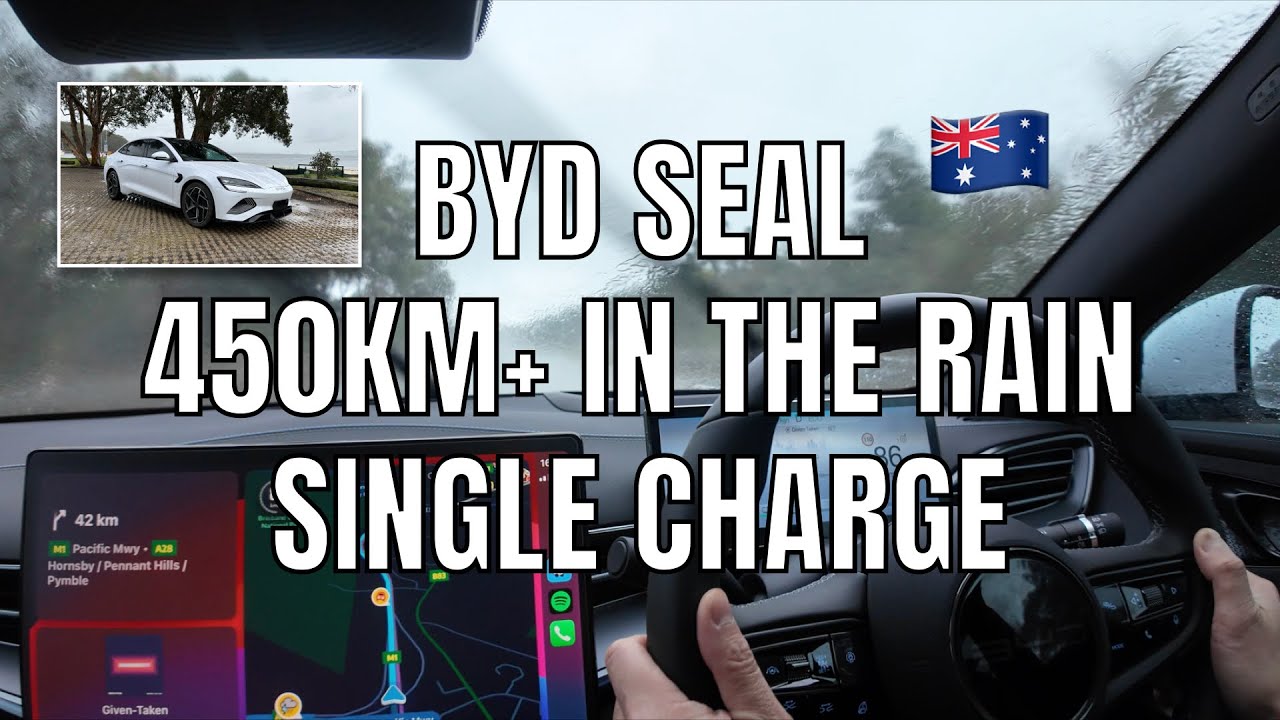 Long Range BYD Seal Highway Range and Efficiency Driving in the Rain ...
