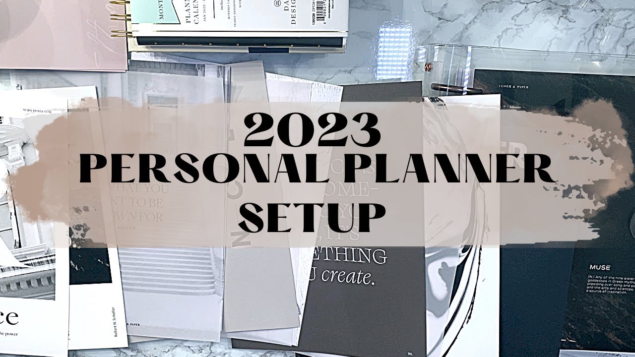 2023 PERSONAL PLANNER SETUP | CLOTH & PAPER | JANES AGENDA - YouTube