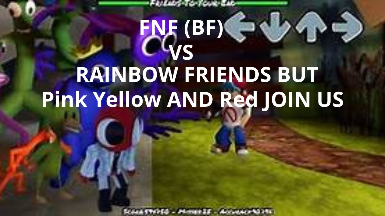 FNF Vs Rainbow Friends but Pink, Yellow And Red join us - YouTube