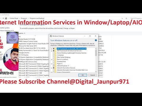 How to check and install IIS Service in desktop/laptops/AIO. - YouTube