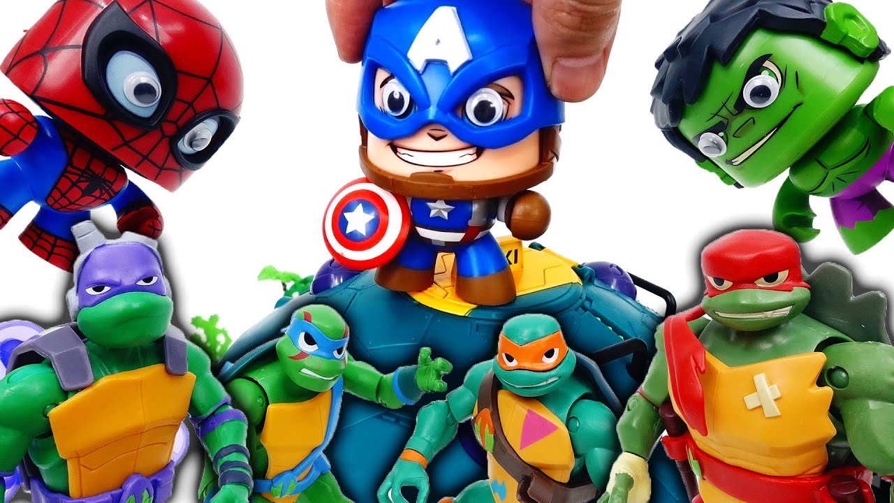 The Avengers Gone Mad~! Ninja Turtles, Wake Them Up #토이마트TV - YouTube