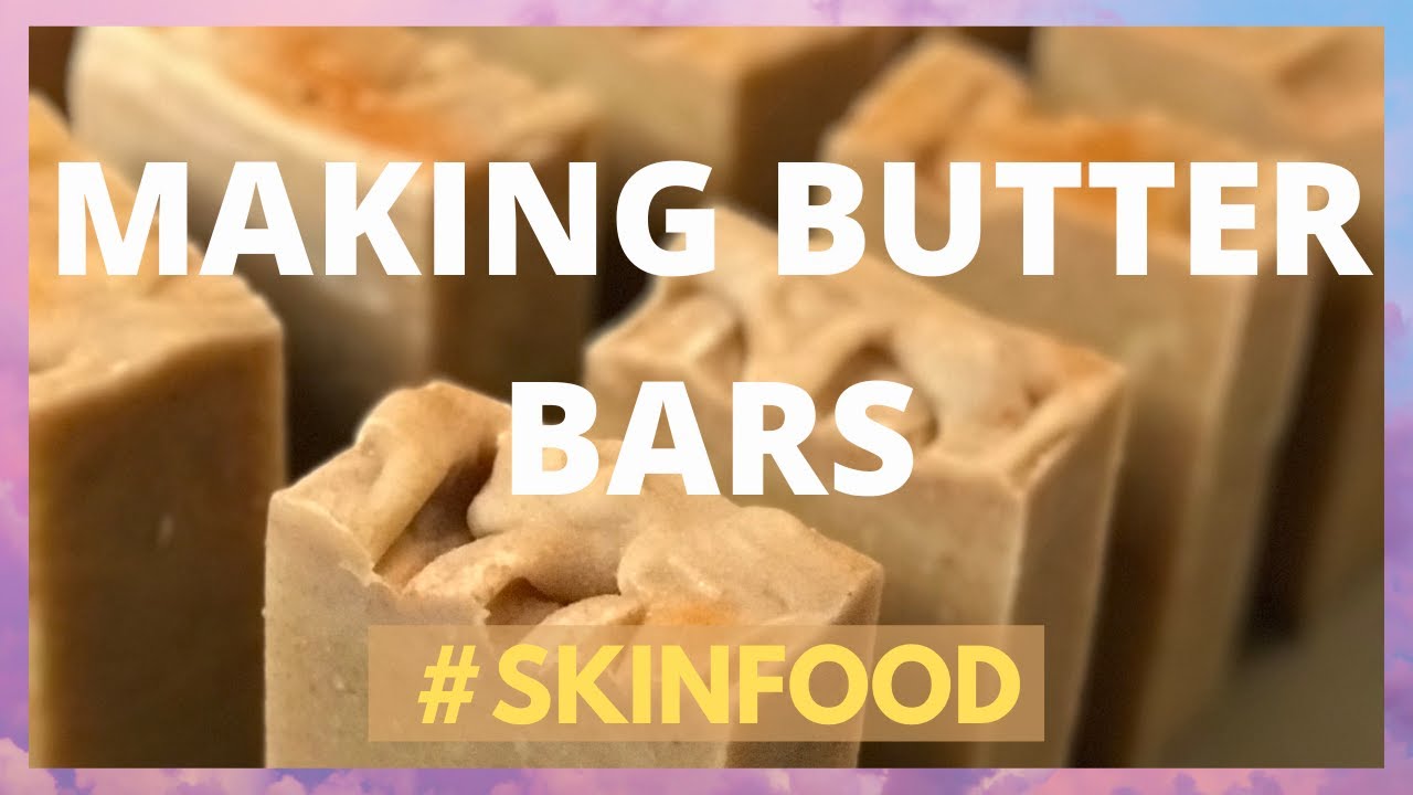 Making BUTTER BARS Cold Process Soap - YouTube