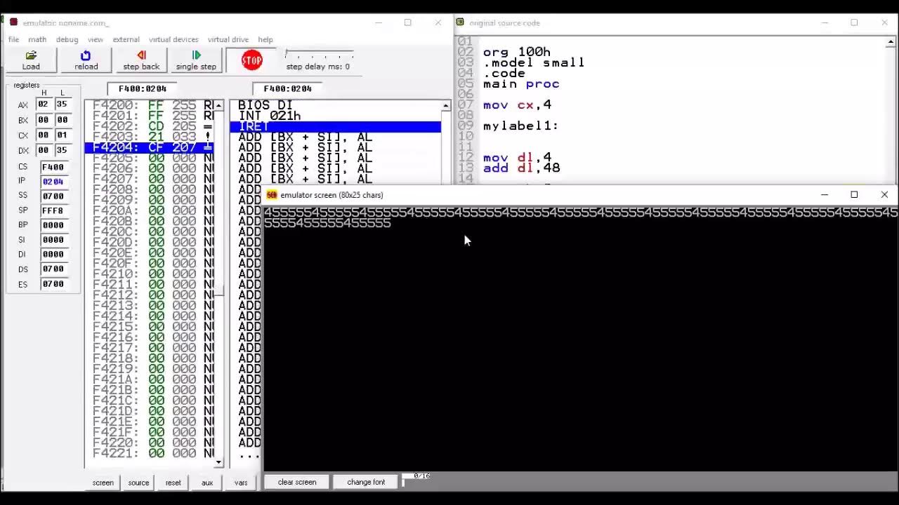 Assembly Language Tutorial Urdu Hindi No 26 Nested Loops - YouTube