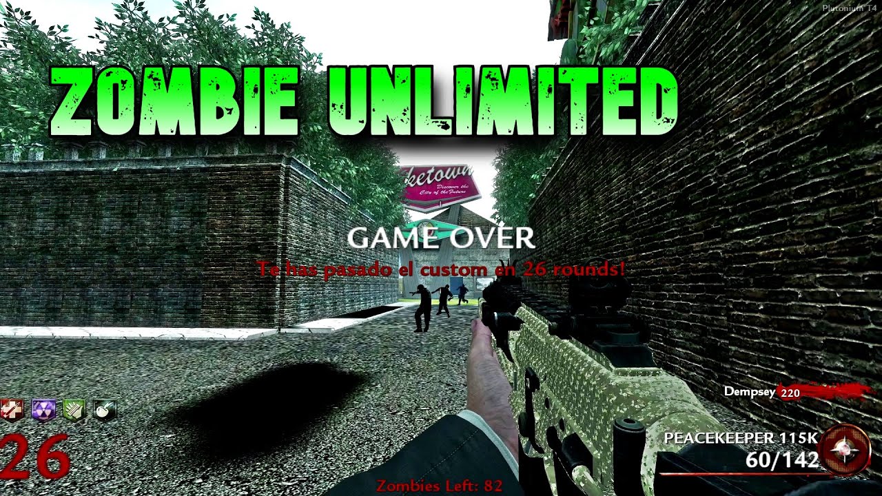 "Zombie Unlimited" w/BO2 FEATURES | WAW ZOMBIES CUSTOM MAP - YouTube