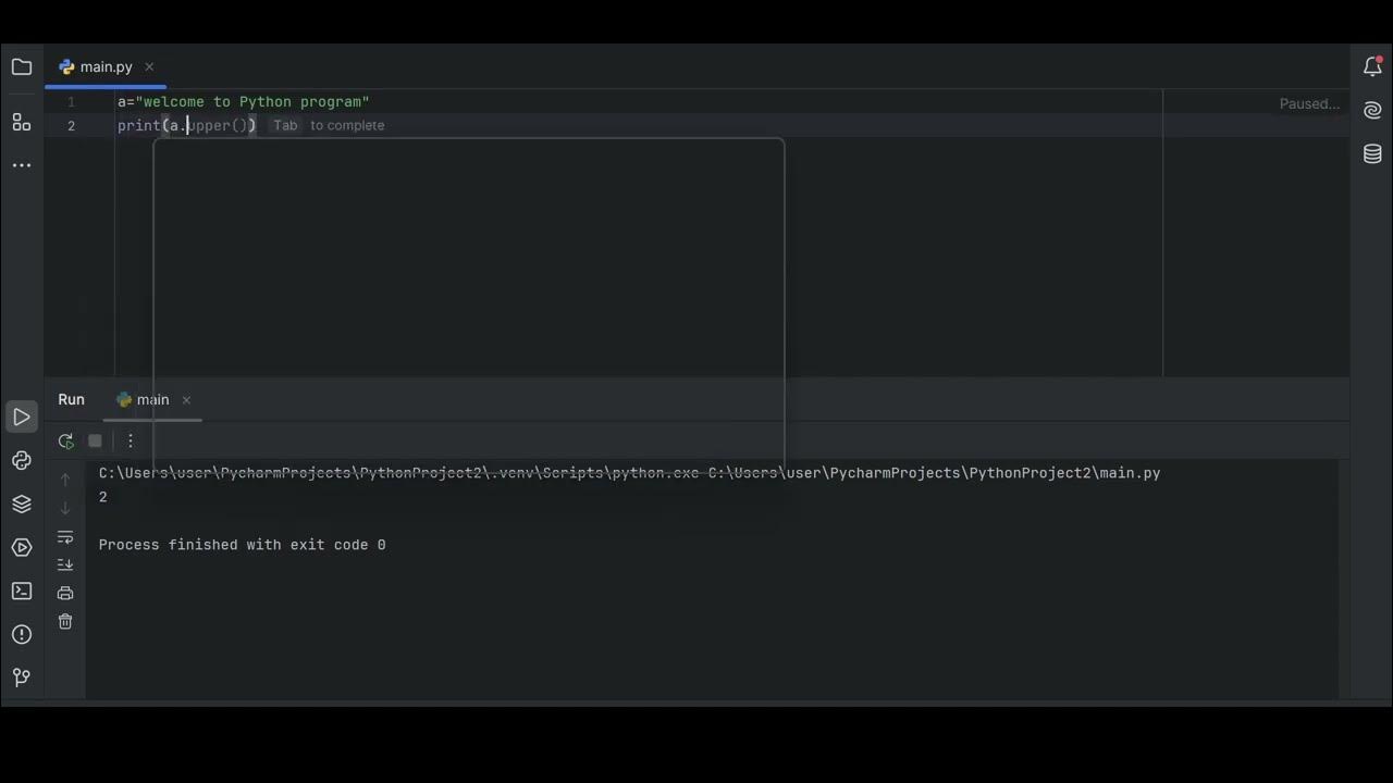 upper(),lower(),casefold(),find() in Python (2025) - YouTube