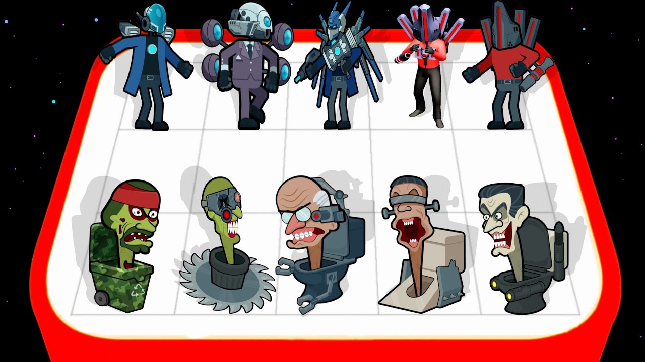 Merge war skibidi vs kameraman Game Multiverse Skibidi Toilet - YouTube