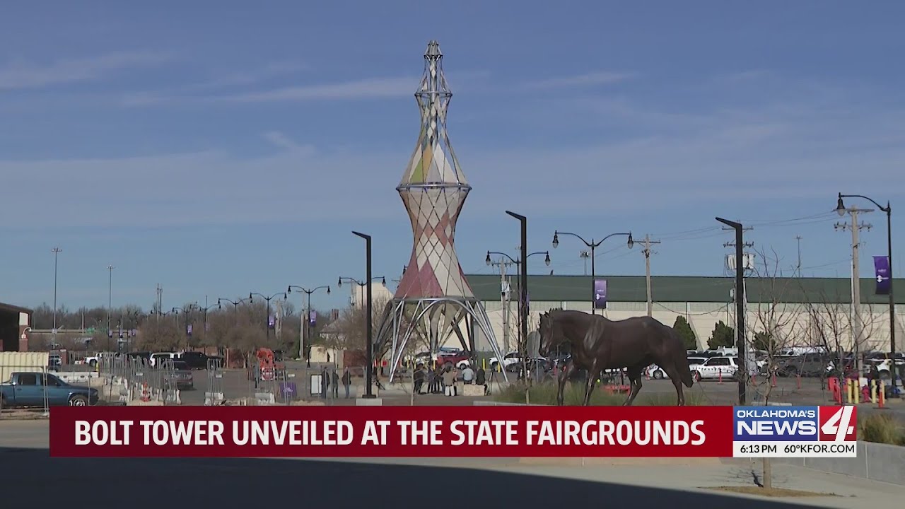 Bolt Tower unveiled at the State Fairgrounds - YouTube
