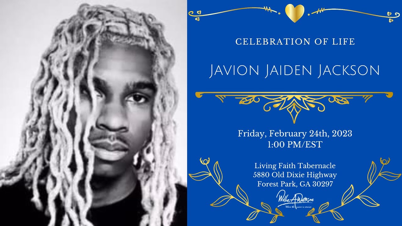 Celebration of Life for Javion Jaiden Jackson - YouTube