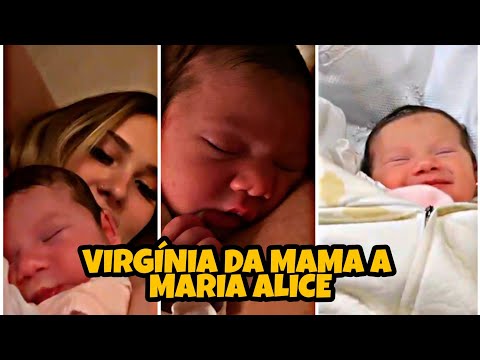 VIRGÍNIA DA DE MAMA A MARIA ALICE E DORME NOS SEIOS DA MÃE