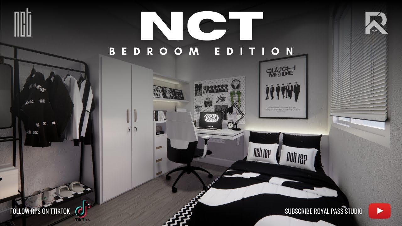 MAKEOVER KAMAR KPOP NCT UKURAN 3X3 VERSI MONOKROM | MINIMALIS LOW BUDGET DANA PELAJAR!!! #nct ...