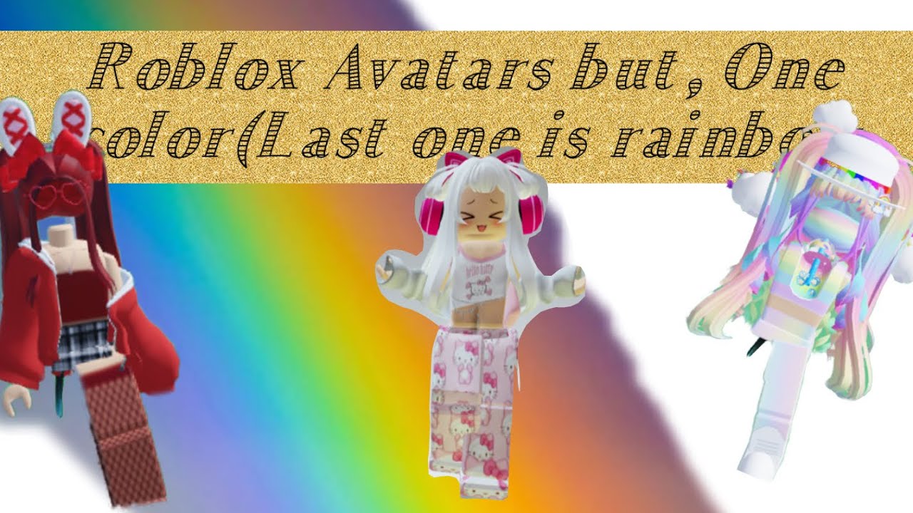 Avatars but, each is one color! - YouTube