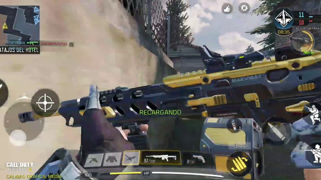 JUGANDO CON LA M4LMG BLACK GOLD | COD MOBILE - YouTube
