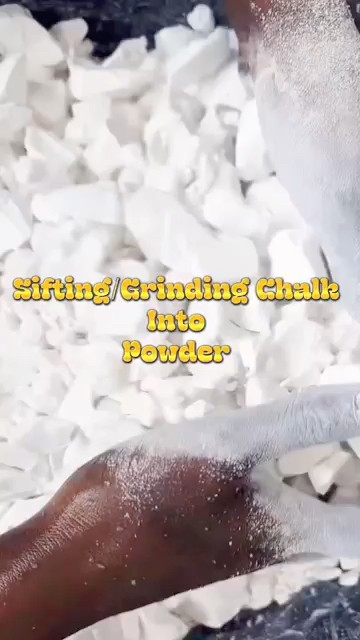 Hard Gym Chalk Blocks grinded into powder. - YouTube