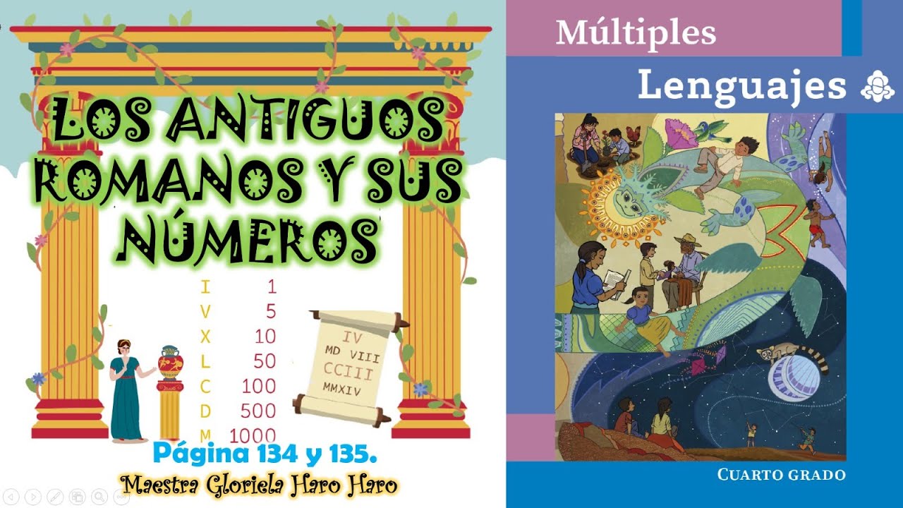 Los antiguos romanos y sus números. Libro Múltiples lenguajes 4⁰. - YouTube