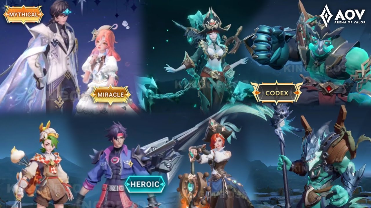 AOV New Skin Dolia, Heino, Ilumia, Skud, Kil'Groth, Zanis, Astrid, Yan ...
