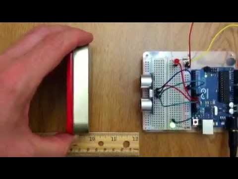 Simple Arduino and HC-SR04 Example - YouTube