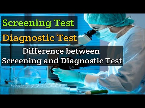 What is Screening and Diagnostic Test & What is the Difference between ...