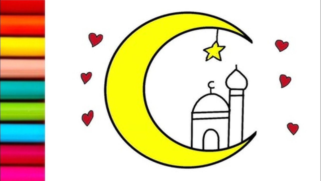 How to draw Ramadan Drawing Easy || Easy Ramzan Drawing || Drawing ...