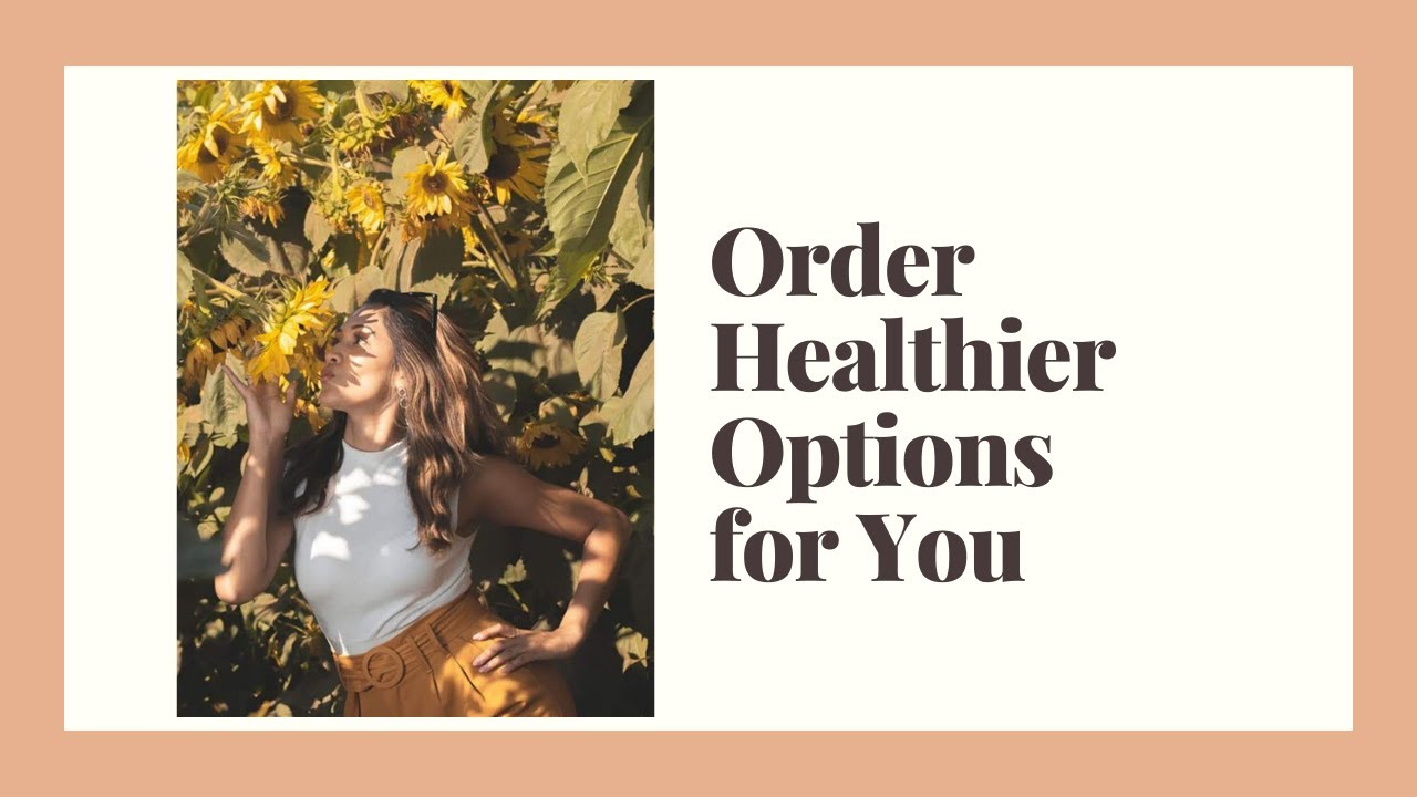 Think about choosing healthier options! - YouTube