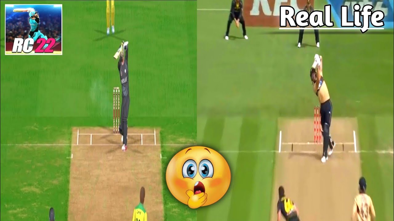 Shot Of The Week Shot vs Real Life Shot | Real Cricket 22 - YouTube