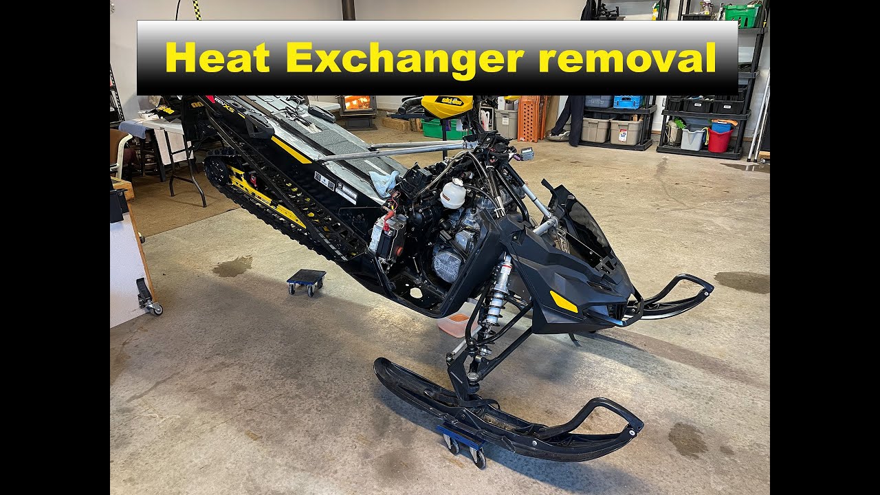 Studs damage on Ski-Doo Xs chassis heat exchanger. It can be done ...