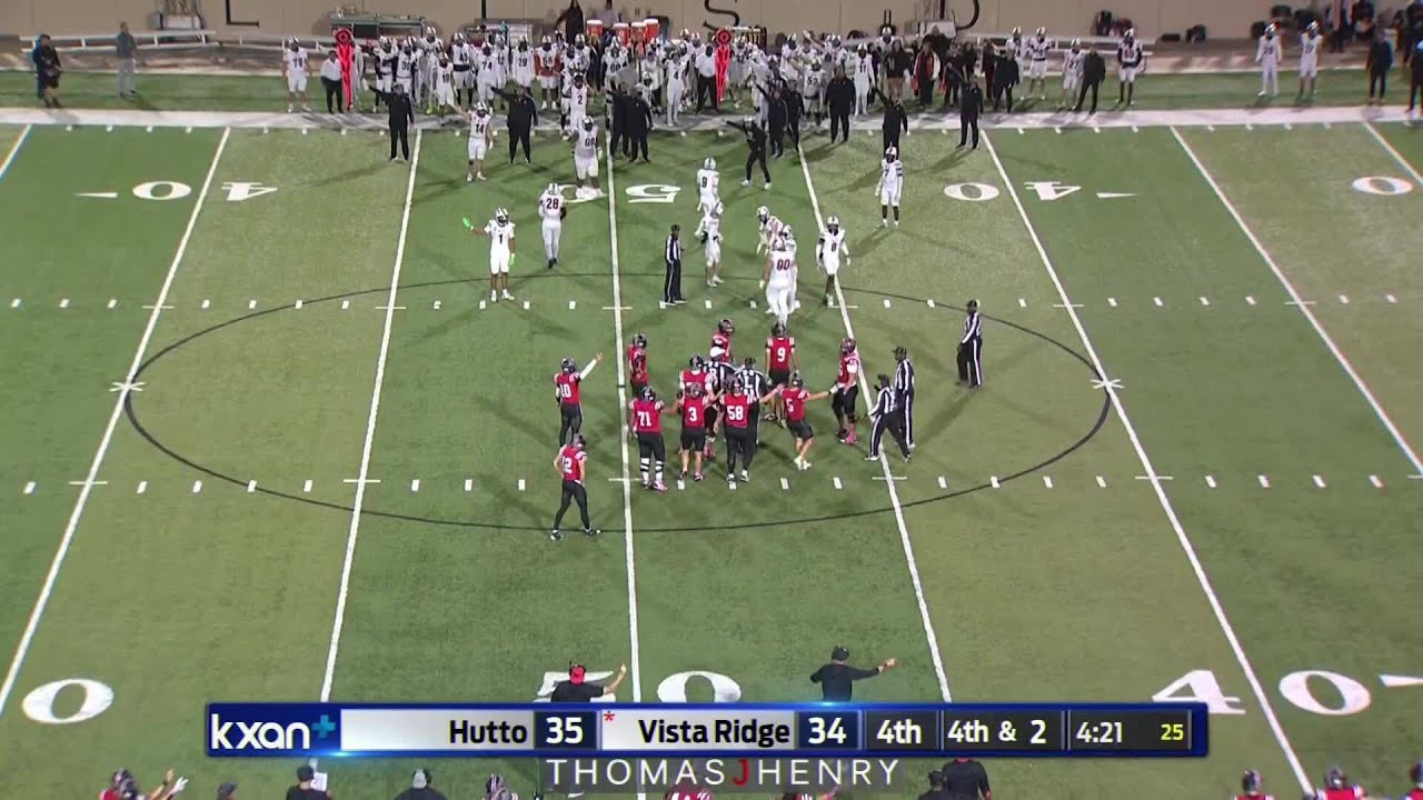Hutto big play: 4th down stop late in the game - YouTube
