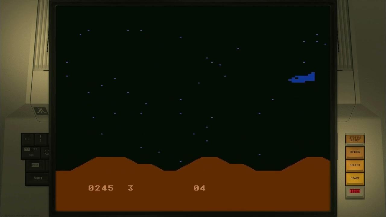 Moon Patrol Avalon Hill Option 4 Atari 8-Bit Emulated - YouTube