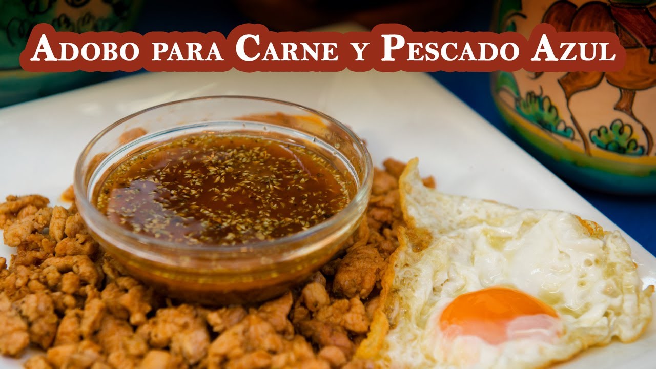Adobo para Carne y Pescado Azul Receta Basica - YouTube