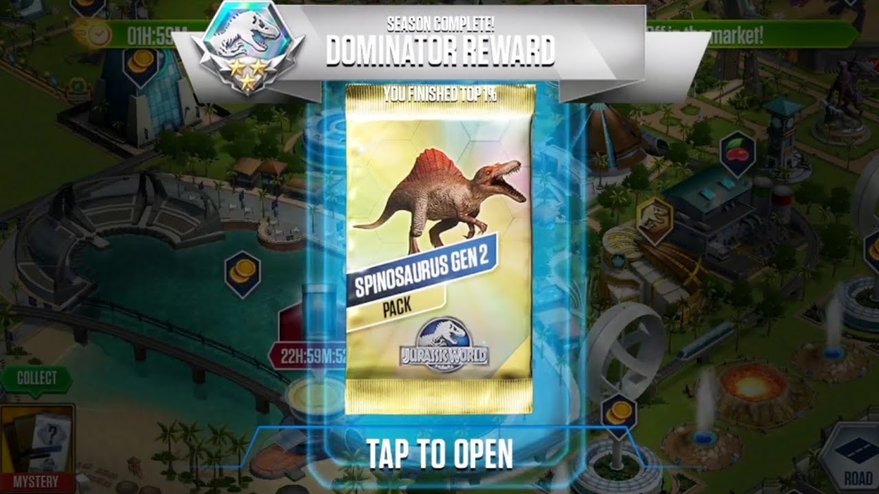 Spinosaurus Gen 2 Unlock | Jurassic World The Game - YouTube
