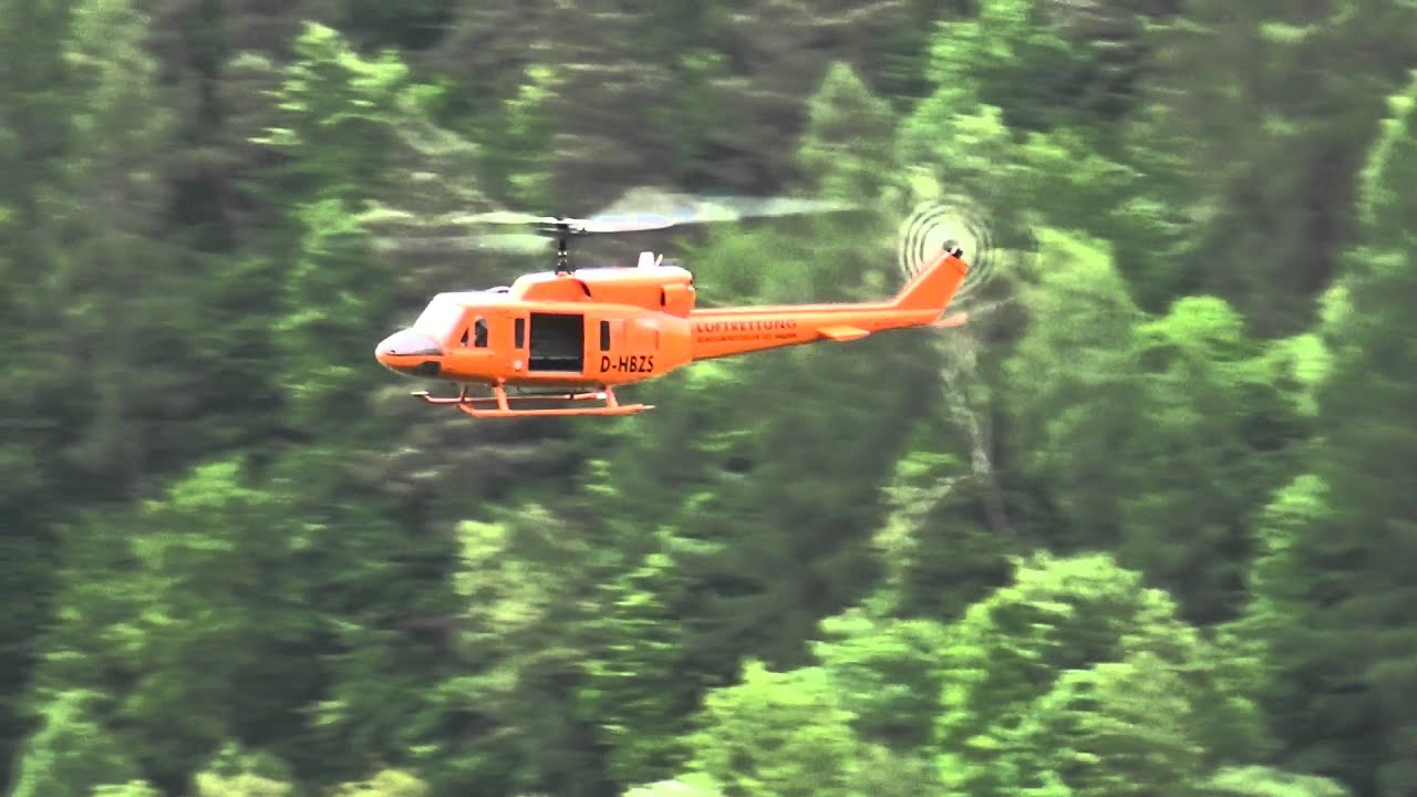 Giant Scale Helicopter RC Model Bell 212 Twin Two-Twelve - YouTube