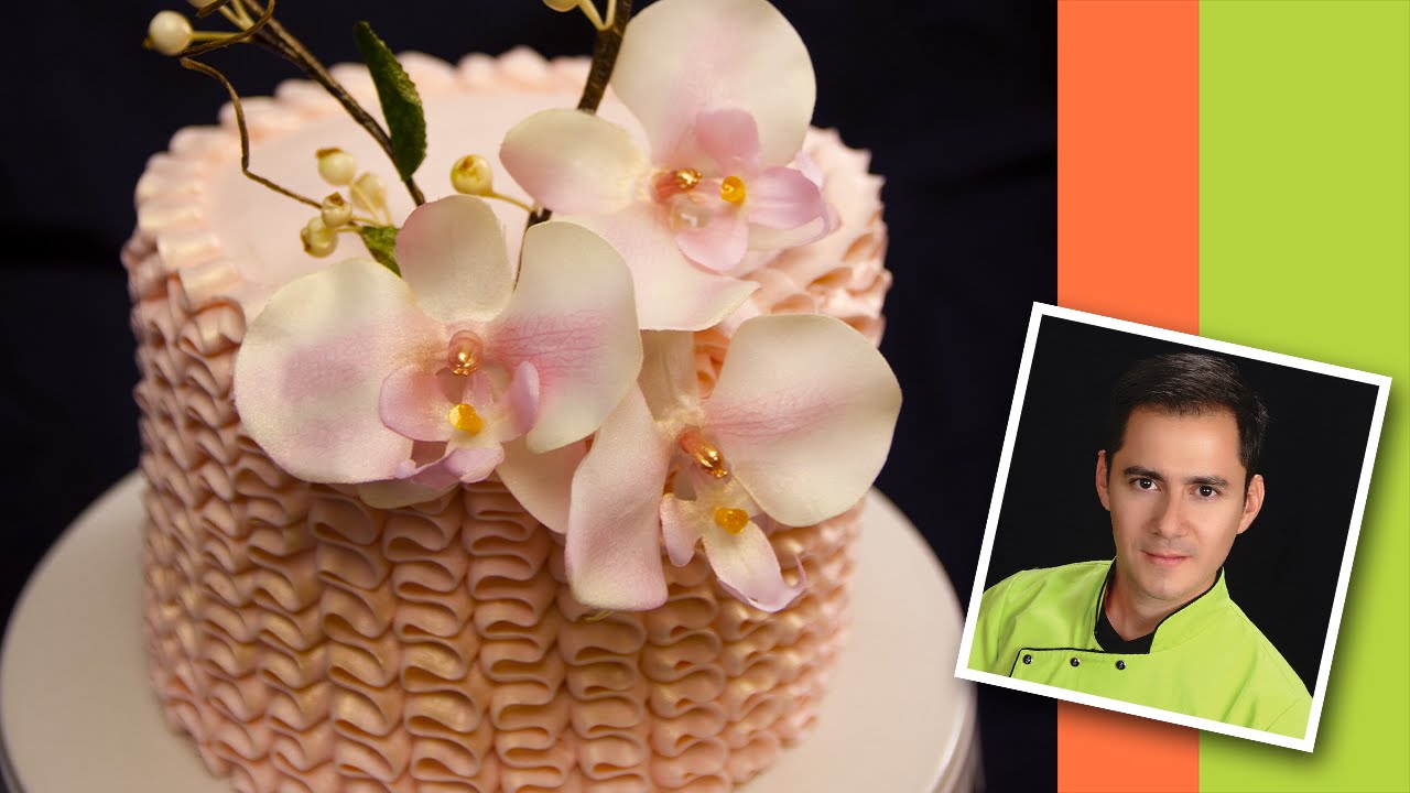 RUFFLE CAKE TUTORIAL (TECNICA BUTTERCREAM) - YouTube