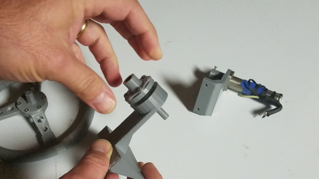 Quick release mod for my mini FFB steering wheel - YouTube