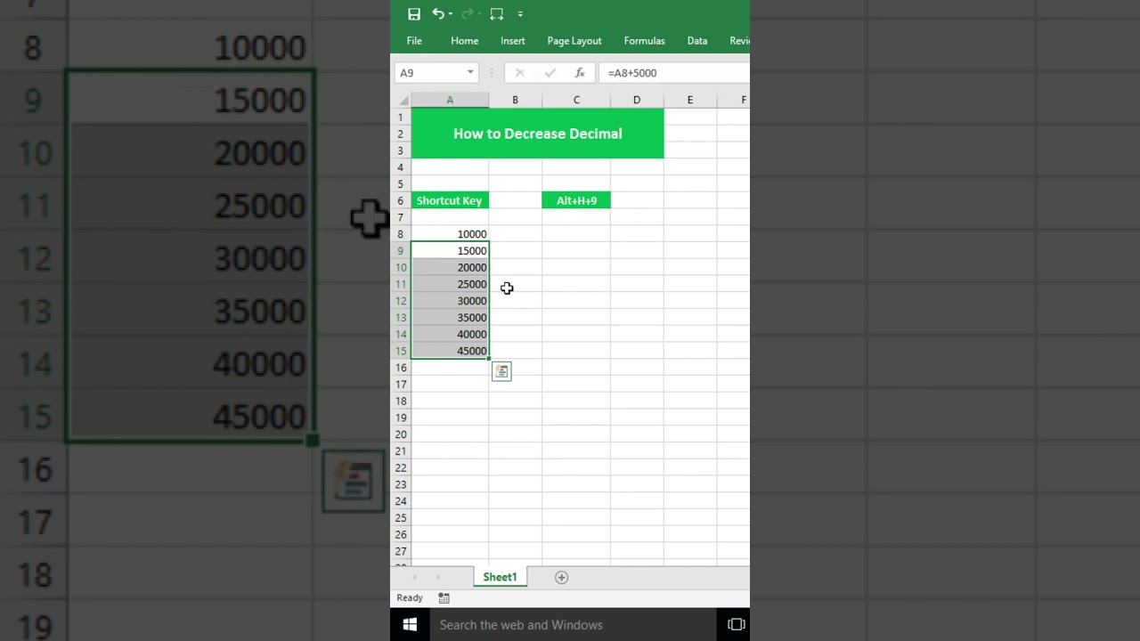 Shorts How To Decrease Decimal In Excel Using Shortcuts YouTube Shorts How To Decrease Decimal In Excel Using Shortcuts YouTube
