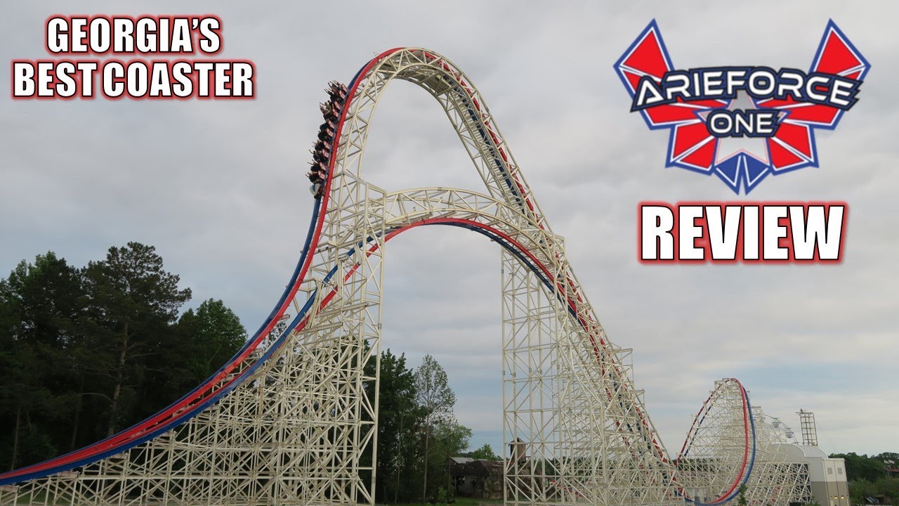 ArieForce One Review, Fun Spot Atlanta RMC I-Box Roller Coaster ...