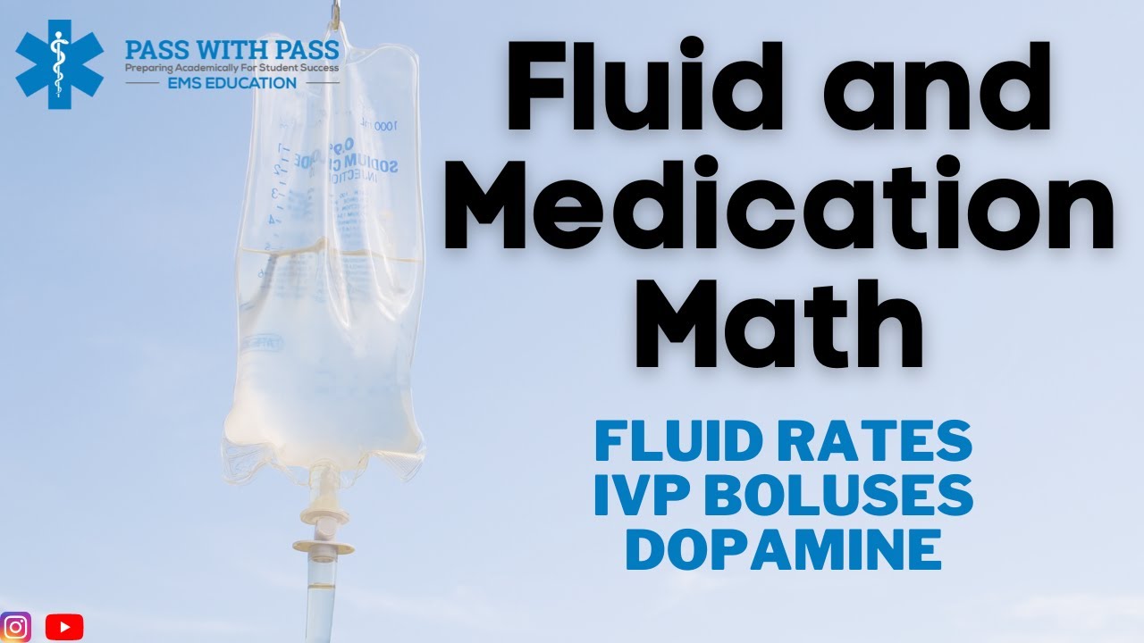 Fluid and Medication Math for Paramedics (Fluid Rates, IVP Boluses ...