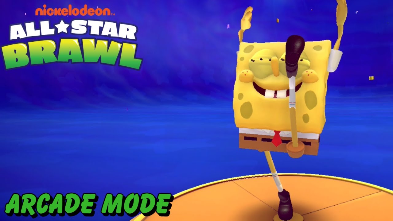 Nickelodeon All Star Brawl | Spongebob Arcade Mode - YouTube