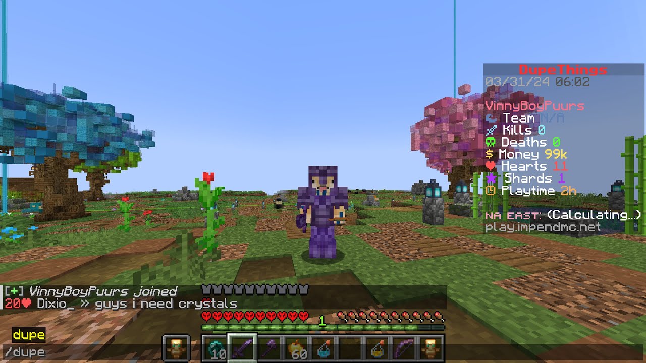 MINECRAFT DUPE SERVER - YouTube