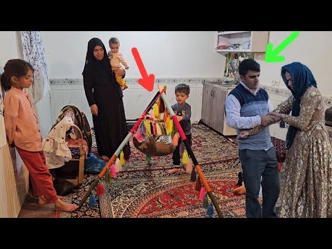 Making a handmade nomadic symbol by a creative woman